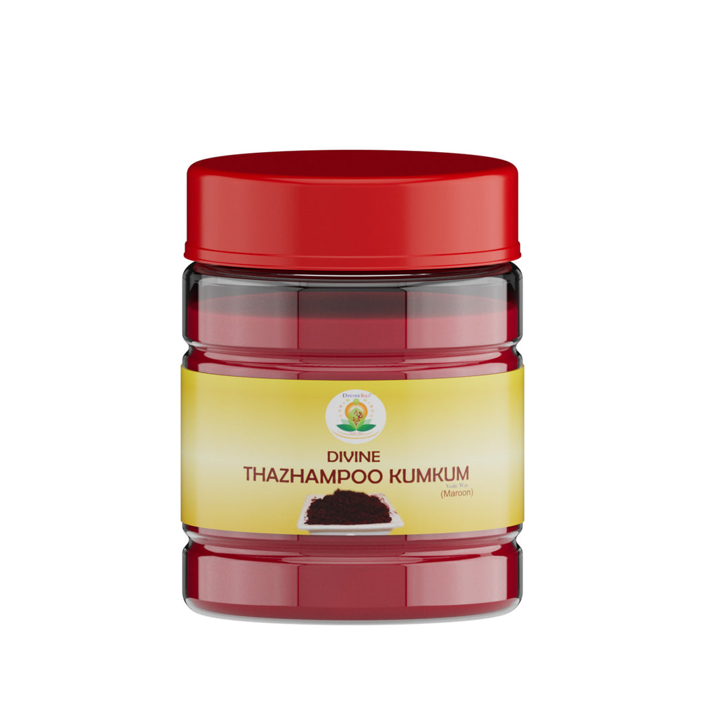 Thazhampoo Kumkum Powder - Maroon – DivineShip